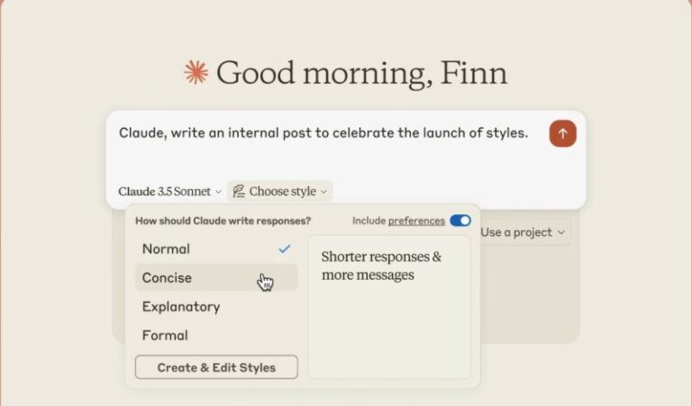 Anthropic、Claudeにカスタムスタイル機能を追加 自分の書き方も学習可能 | MiraLabAI