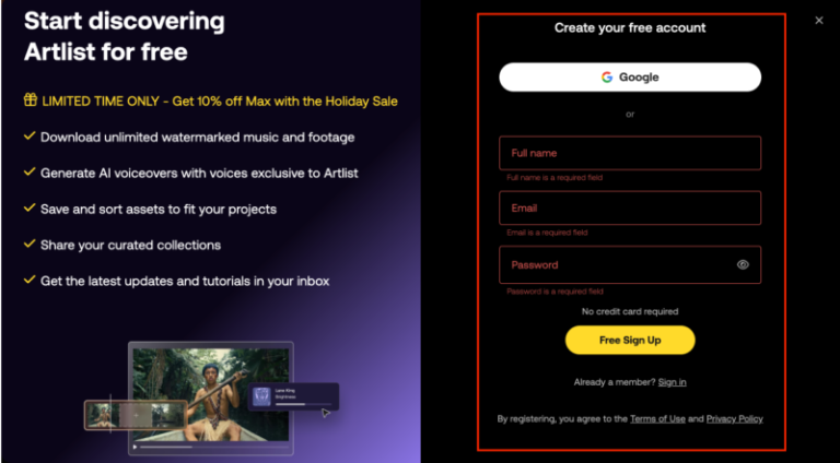 Artlist（アートリスト）を2ヶ月無料で使う方法！無料体験や料金プランごとの違い | MiraLabAI